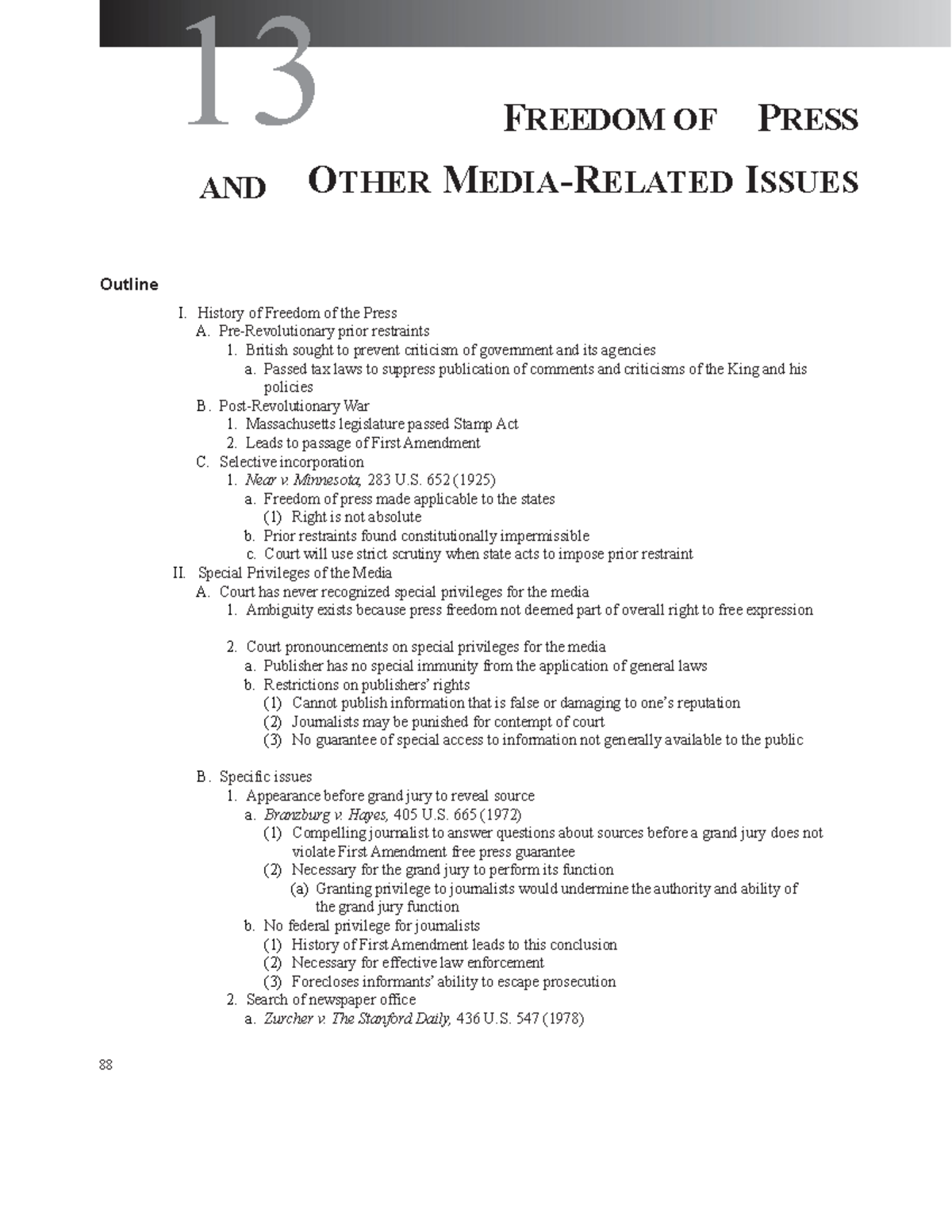 Ch13 Freedom of Press and Other Media - 13 CHAPTER FREEDOM OF PRESS AND ...
