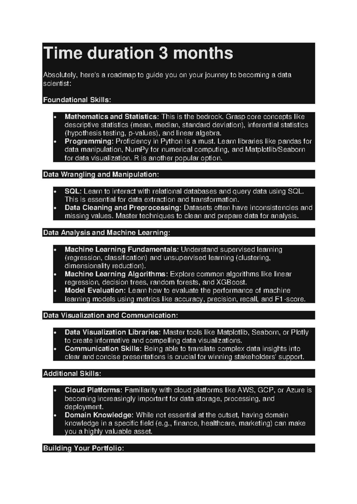 Time duration 3 months - Time duration 3 months Absolutely, here's a ...