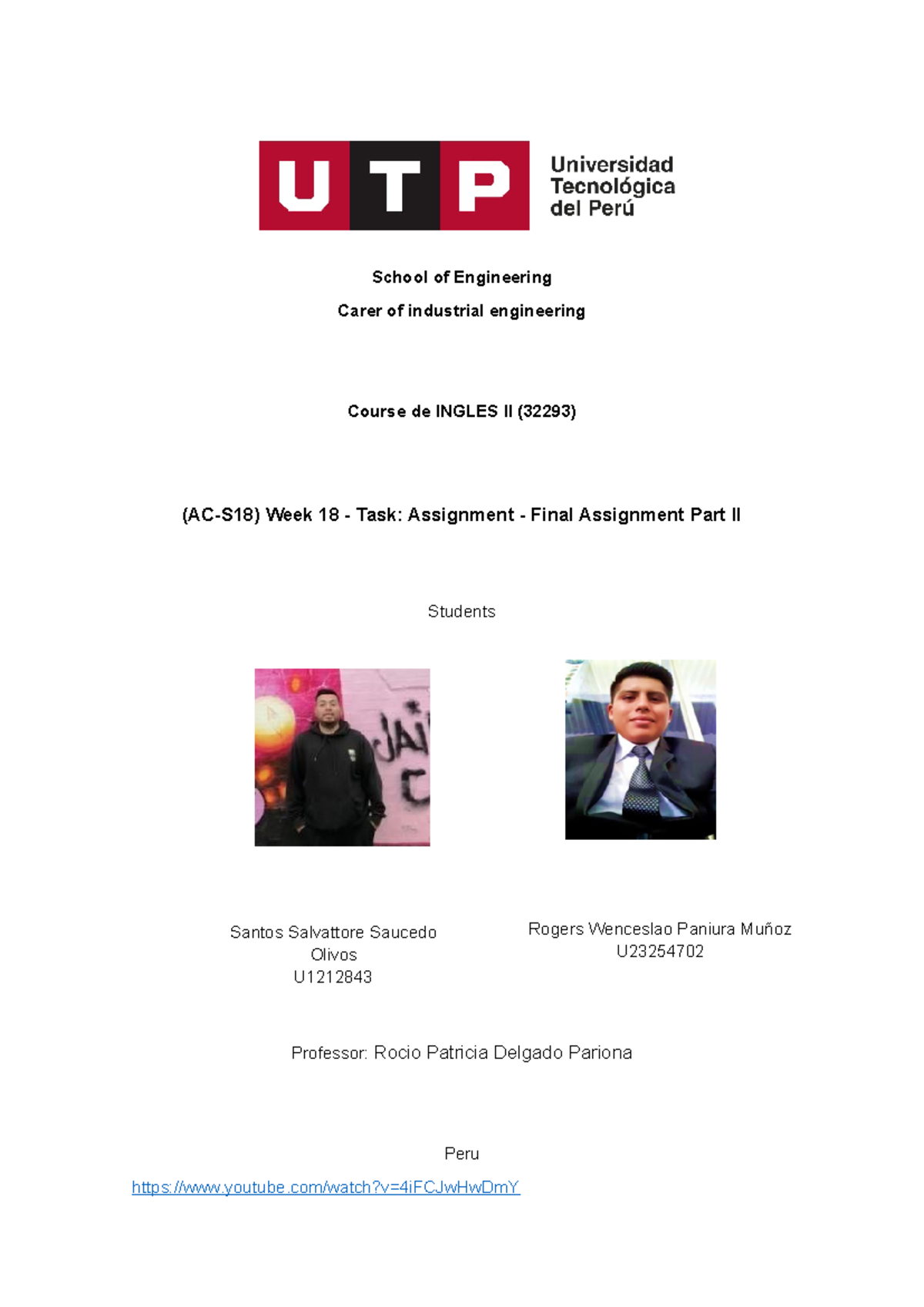 Ac S18 Week 18 Task Assignment Final Assignment Part Ii School Of