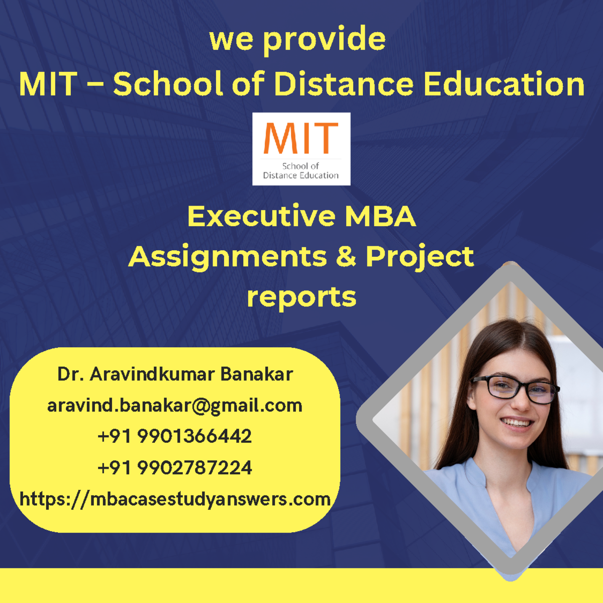 MIT SDE Dual Degree - PGDM and EMBA Assignments & Project reports with Certificate by DR ...