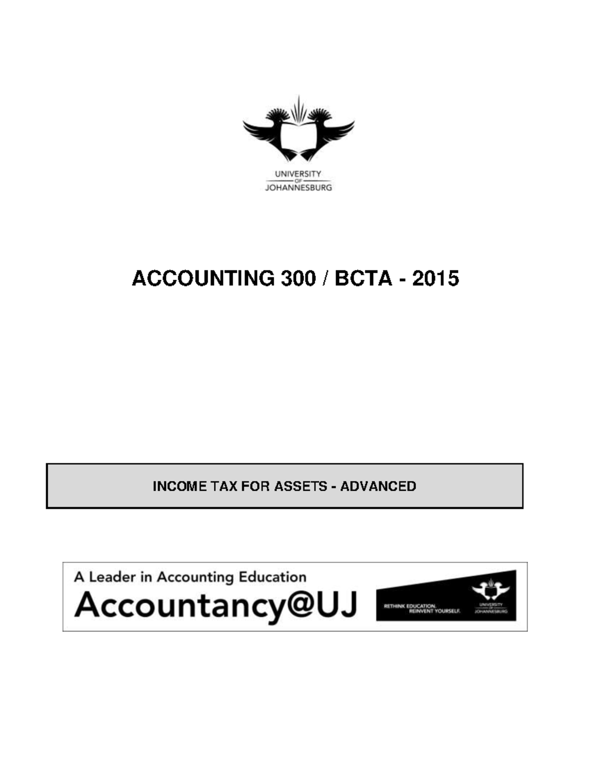 Income Taxes FOR Assets - Advanced (module) - ACCOUNTING 300 / BCTA ...