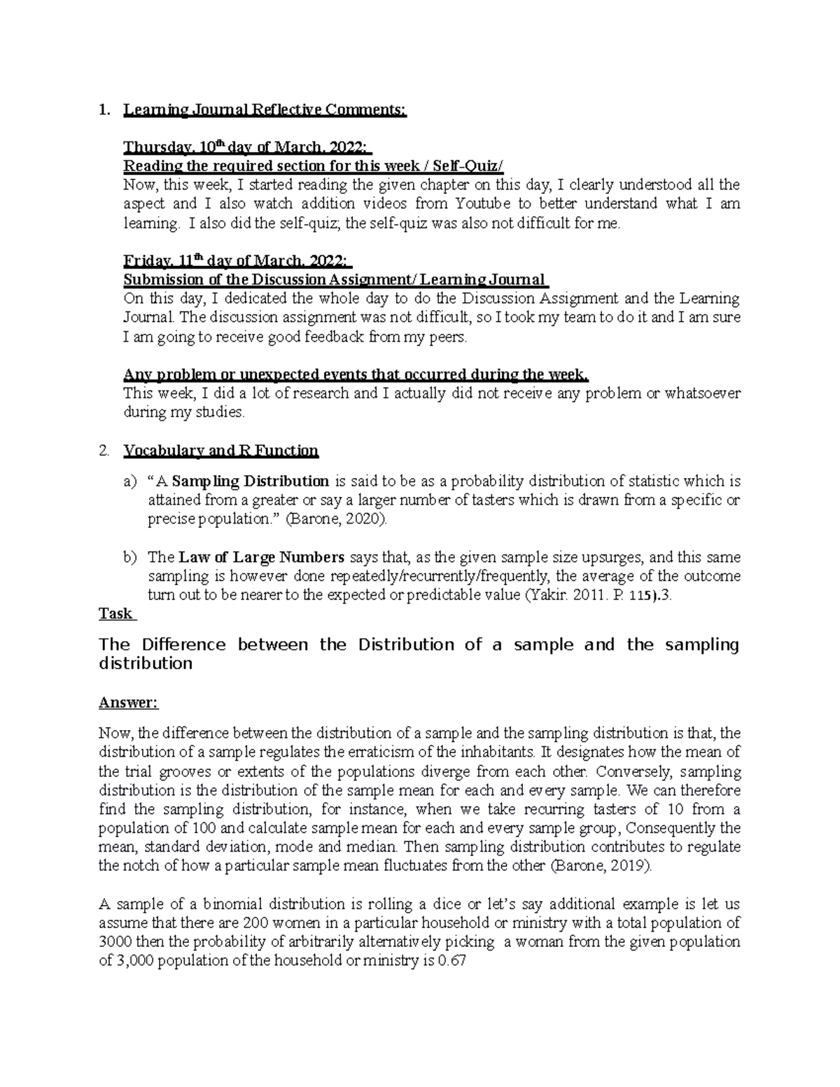 Learning Journal Unit 7 MATH 1280 - 1. Learning Journal Reflective ...