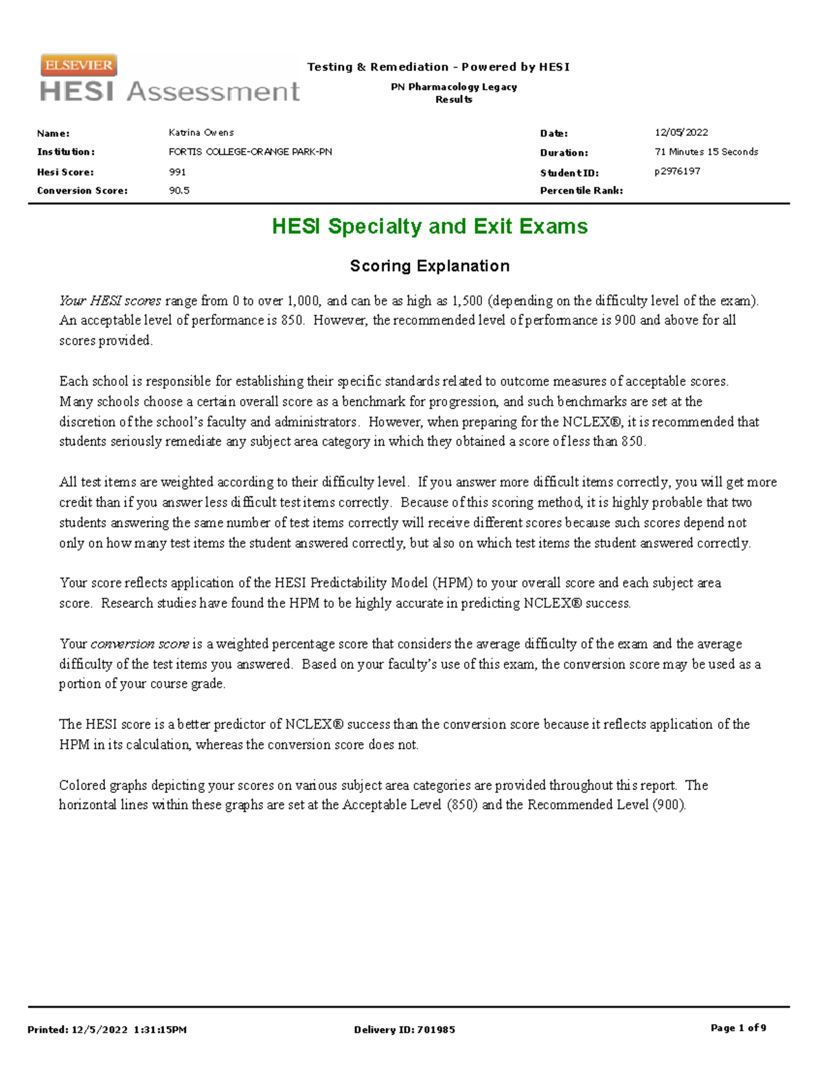 Pharmacologyhesi - hesi notes - PN Pharmacology Legacy Results Name ...