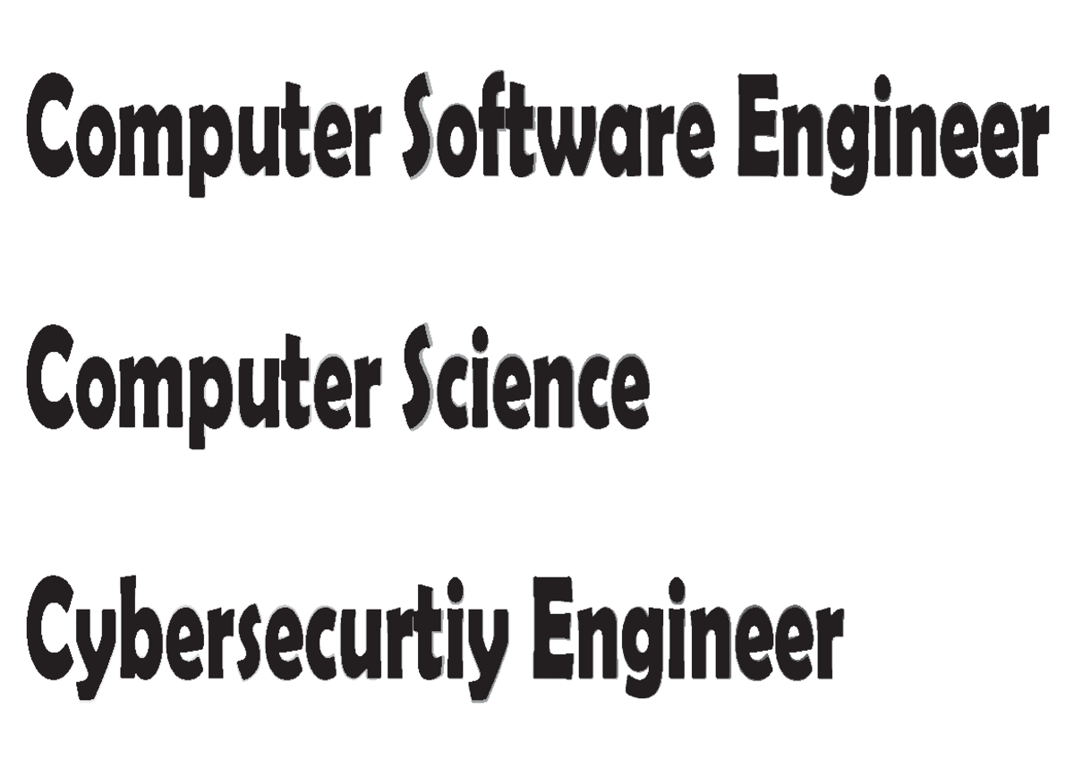 Titles for board - Computer Software Engineer Computer Science ...