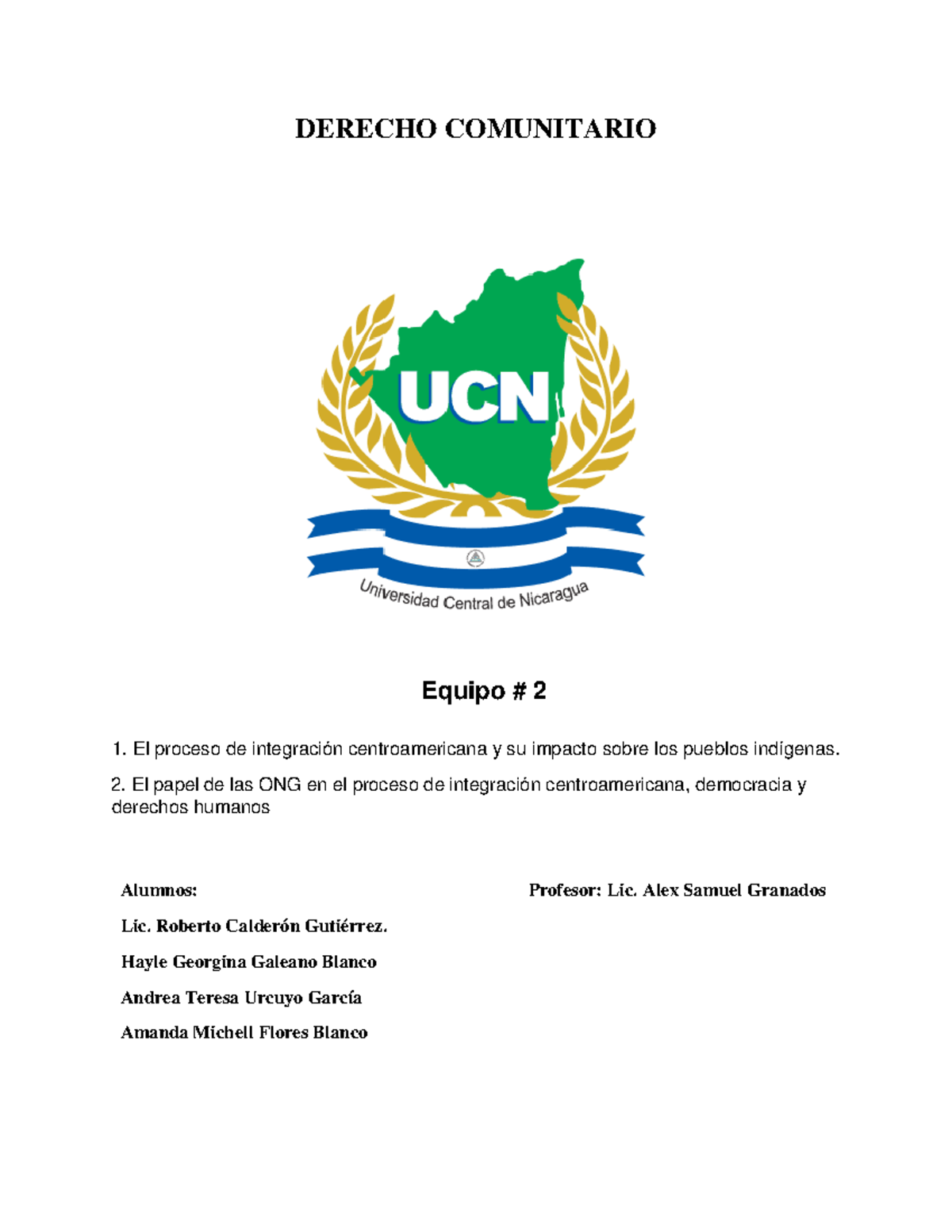 Trabajo Derecho Comunitario para el 16 octubre PDF - DERECHO ...