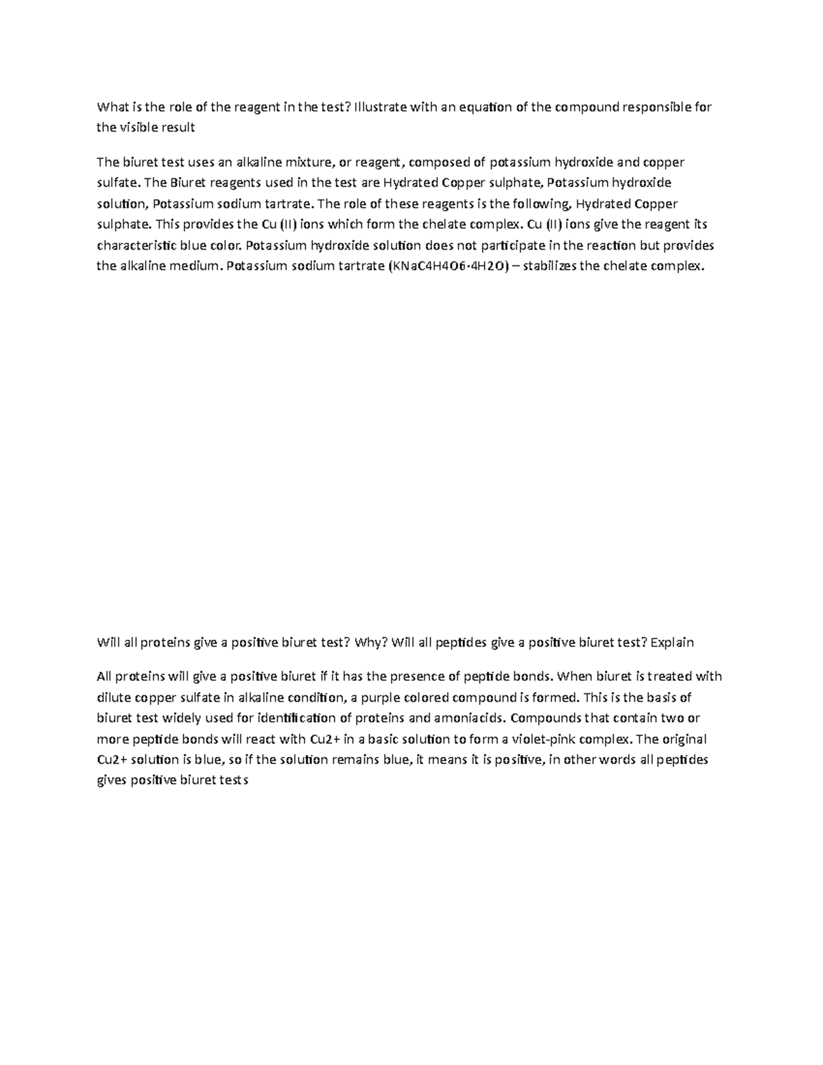 Hakdog What Is The Role Of The Reagent In The Test Illustrate With