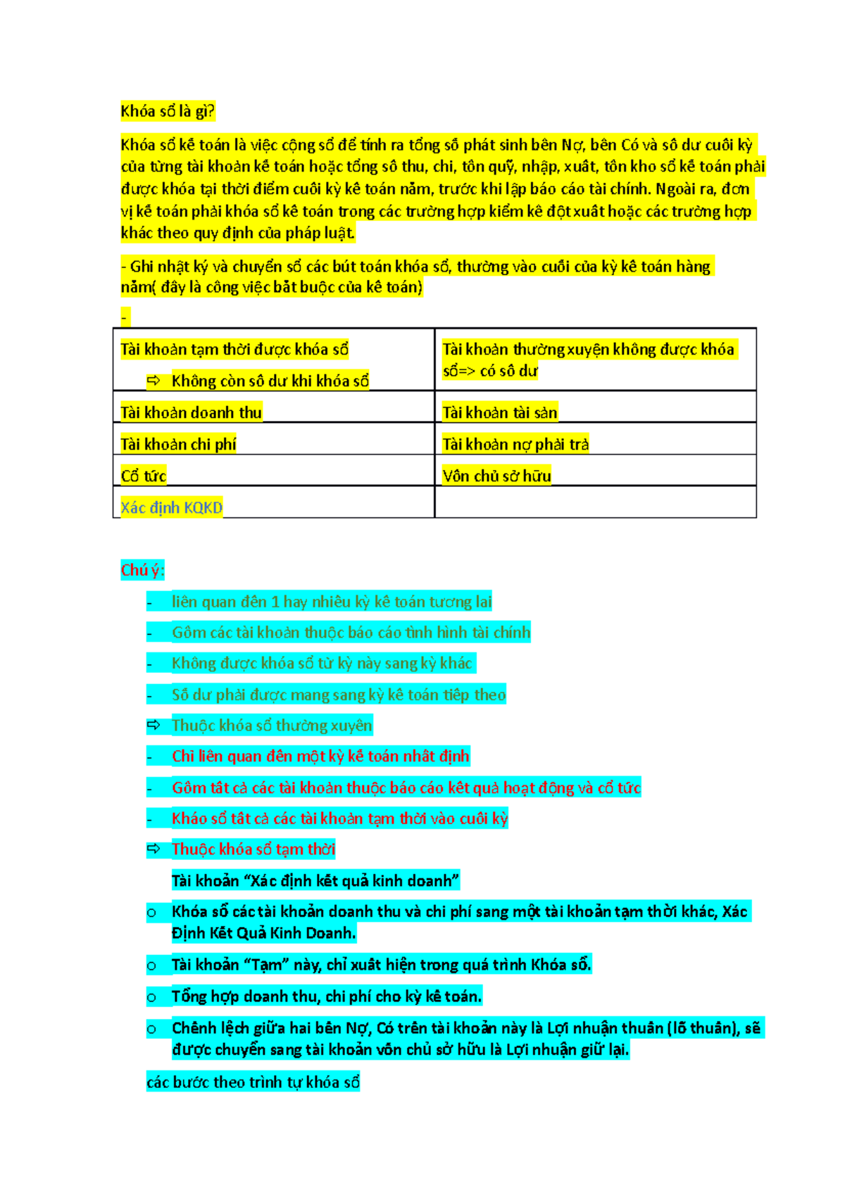 Khóa sổ là gì 1 - Bài tập NLKT - Khóa s ổlà gì? Khóa s ổ kếế toán là vi c c ng sệ ộ ổ đ ể tnh ra ...