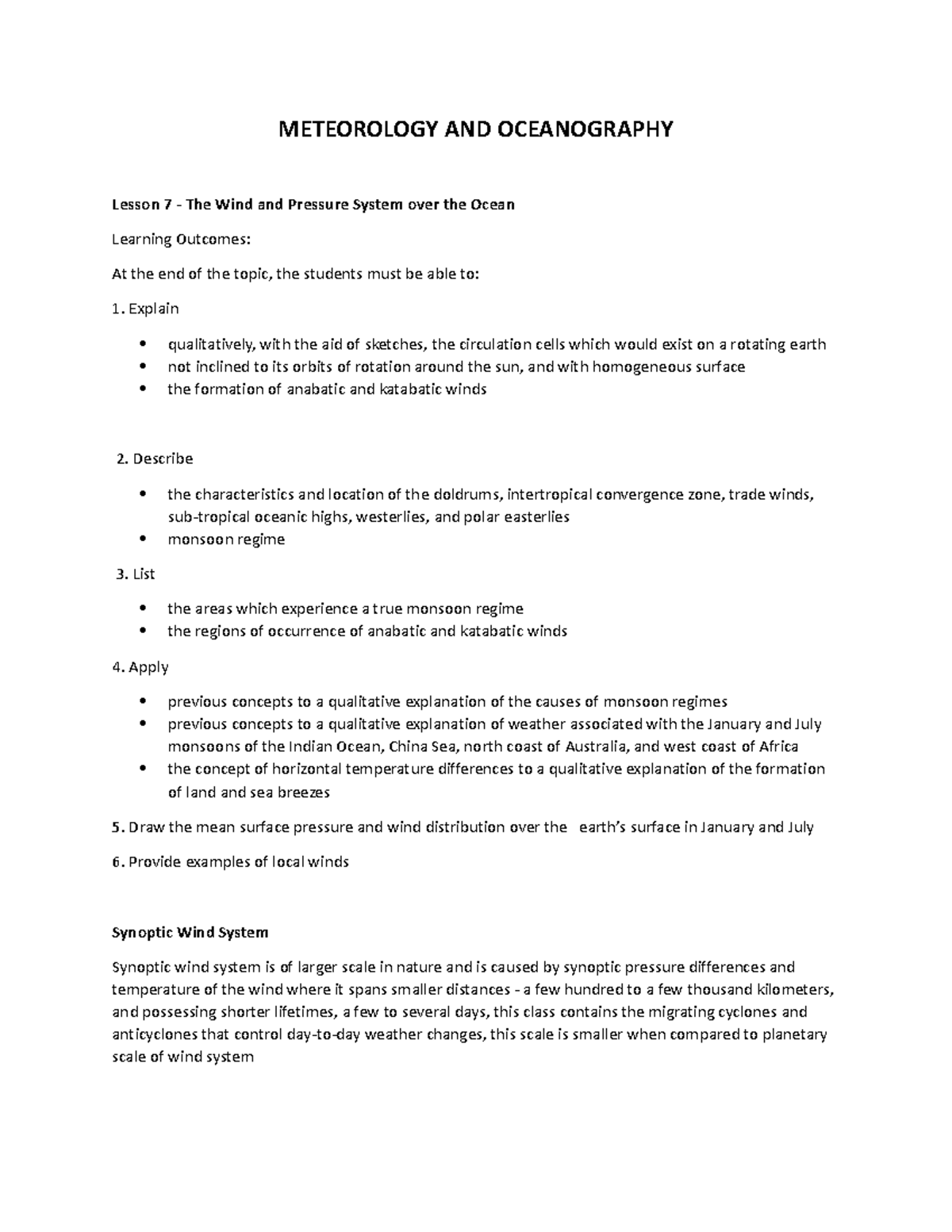 Meteorology and Oceanography Reviewer - METEOROLOGY AND OCEANOGRAPHY ...