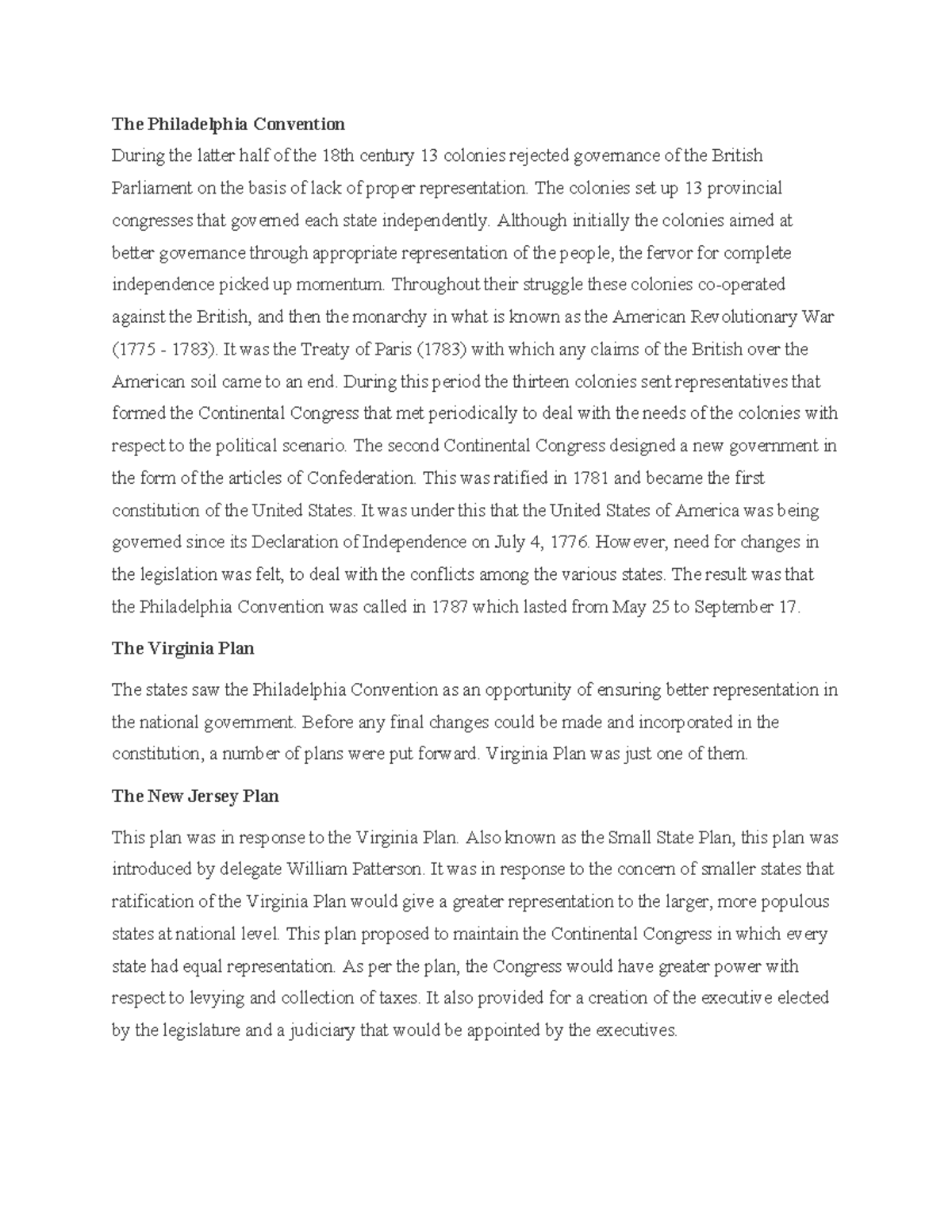 Compromise Notes - The Philadelphia Convention During the latter half ...