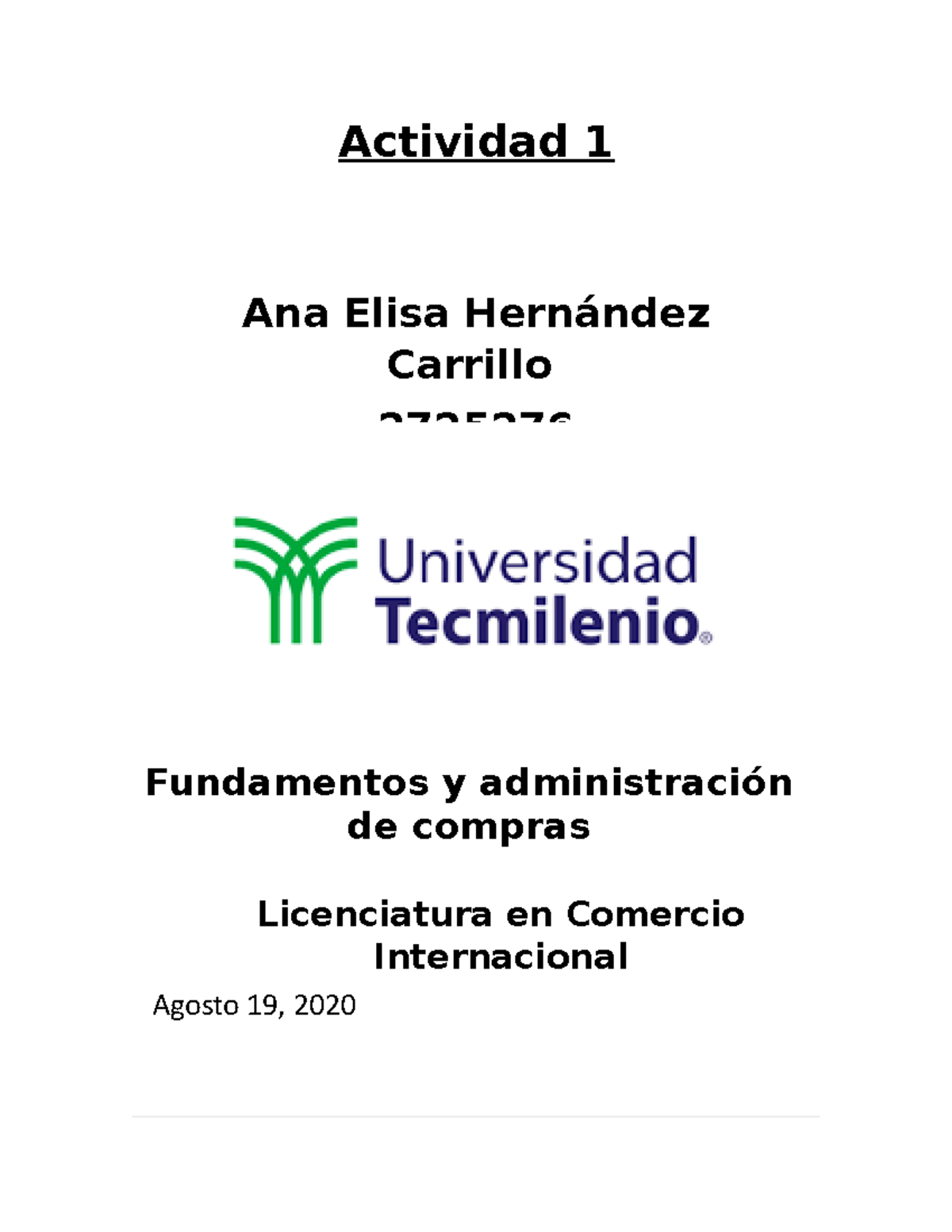 Actividad 1 Fundamentos de compra semestre 5 completa - Fundamentos y ...