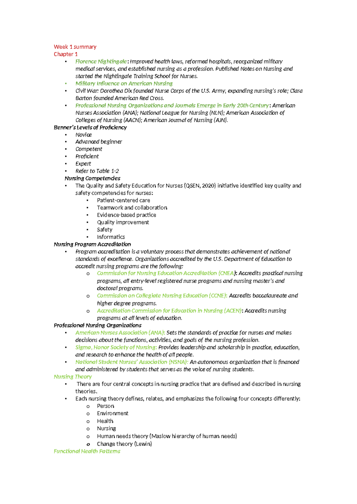 WEEK 2 Chapter 2, 3 AND 19 summarry Safety Crisis IN Healthcare - Week 1 summary Chapter 1 ...