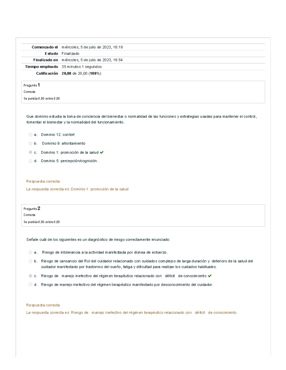 Prueba DE Nivel DE Logro IV Ciclo Revisión del intento - Comenzado el miércoles, 5 de julio de ...