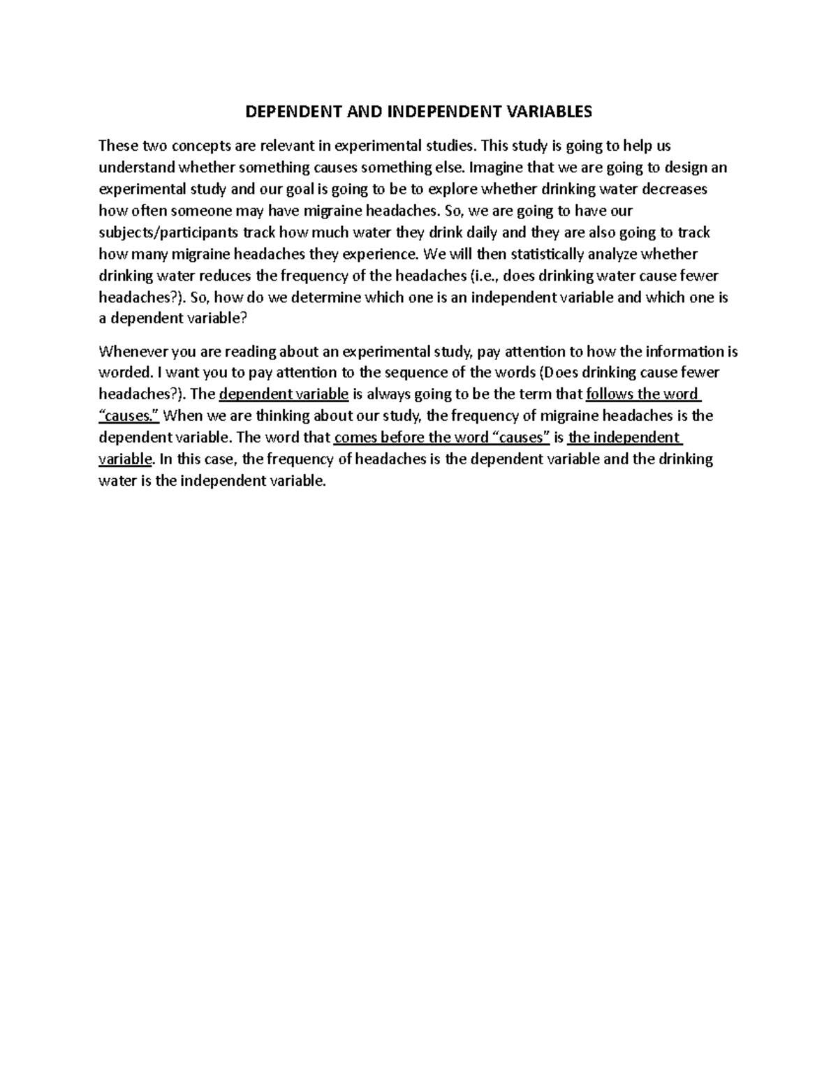 Dependent AND Independent Variables - DEPENDENT AND INDEPENDENT ...