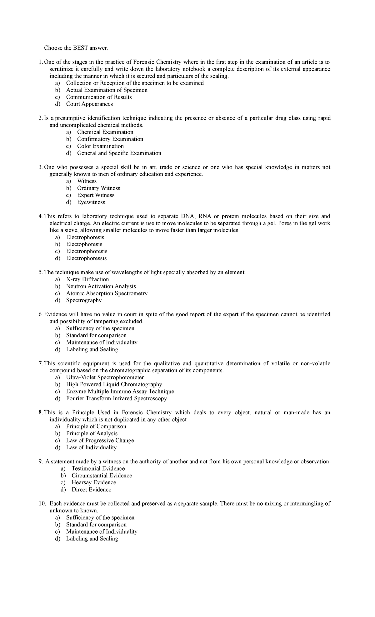 Quiz1 - law enforcement administration reviewer question and answer ...