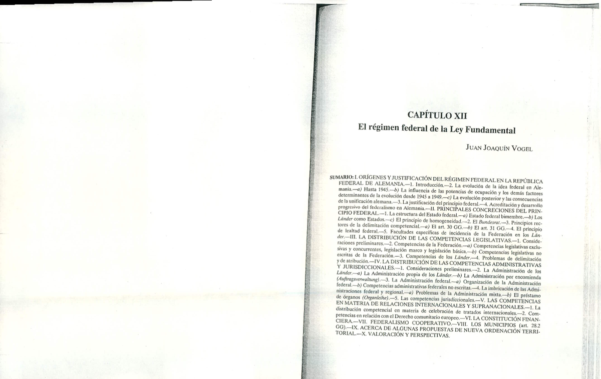 Benda - El Régimen Federal - Constitucional - Studocu