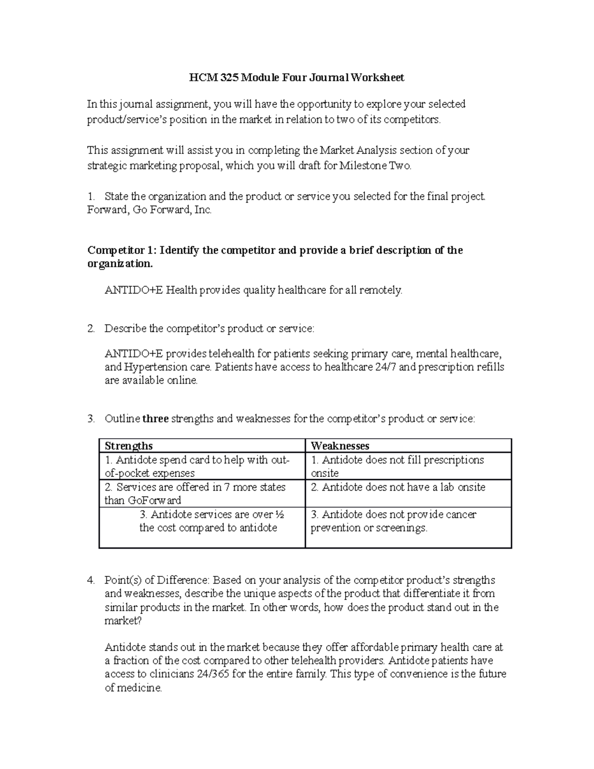 HCM 325 Mod Four Journal Worksheet Rakeitha Horton - HCM 325 Module ...