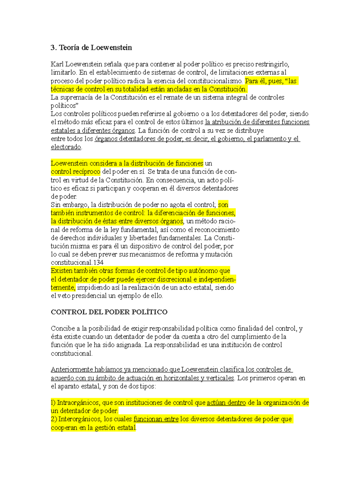 Teorias de Loewenstein Control - 3. Teoría de Loewenstein Karl ...
