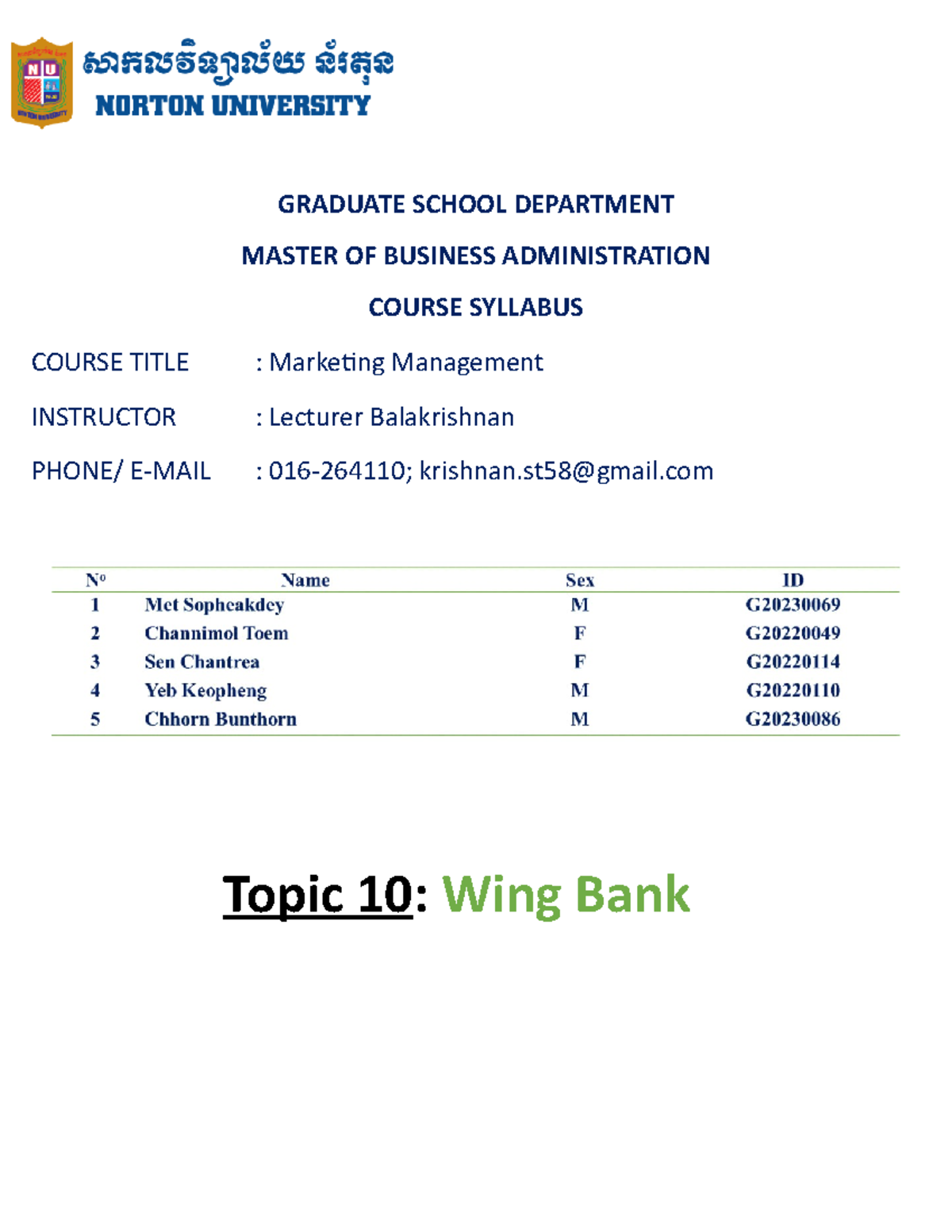 G10 It is interesting for research. - GRADUATE SCHOOL DEPARTMENT MASTER ...