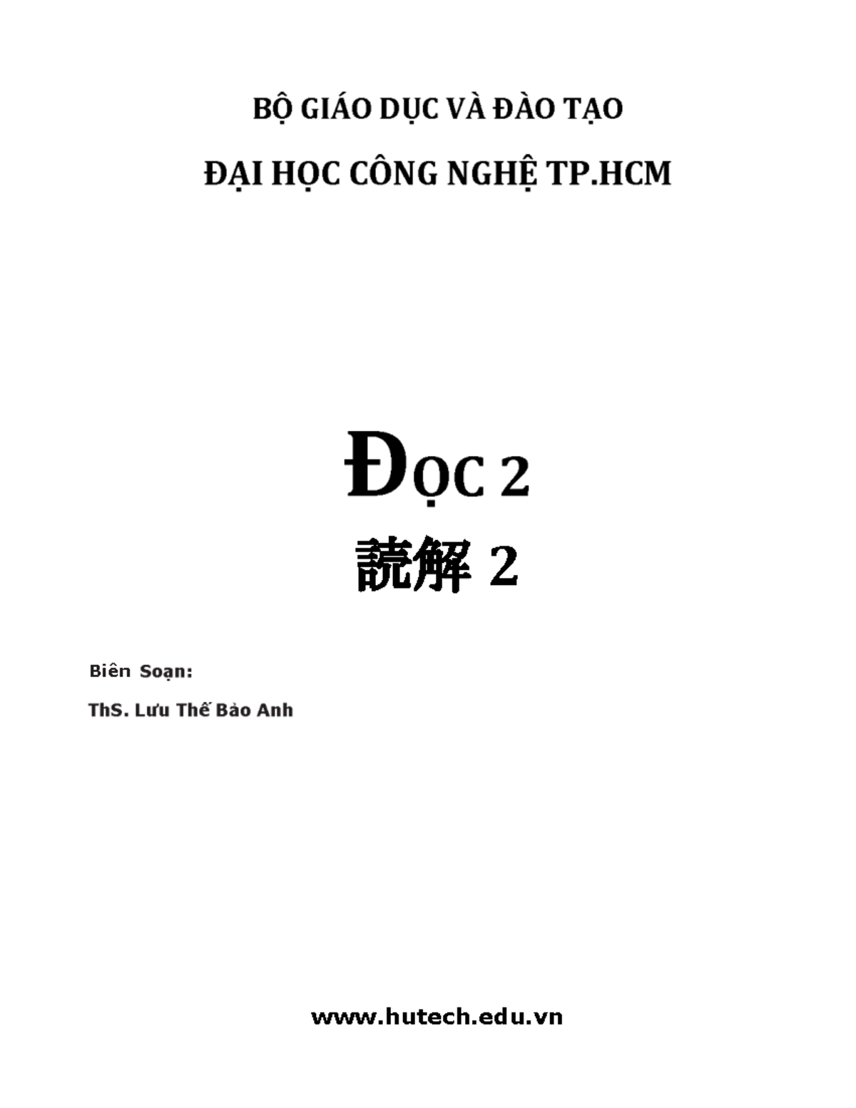 JPN110 - Jjjjj - Biên hutech ( 2) 1 tailieuhoctap@hutech ####### II NG DN H NG D N MÔ T MÔN H C ...