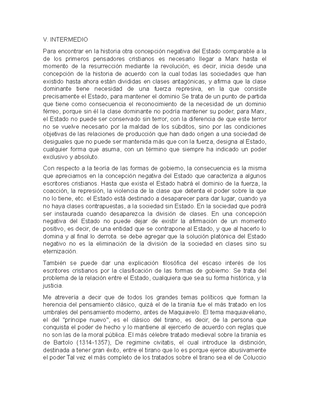 Resumen - Los tipos de estado - V. INTERMEDIO Para encontrar en la ...