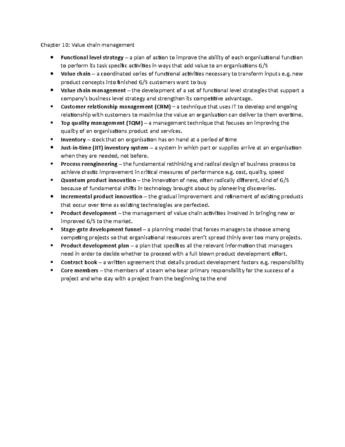 Value Chain Management New Product Concepts Into Finished G S value-chain-management-new-product-concepts-into-finished-g-s