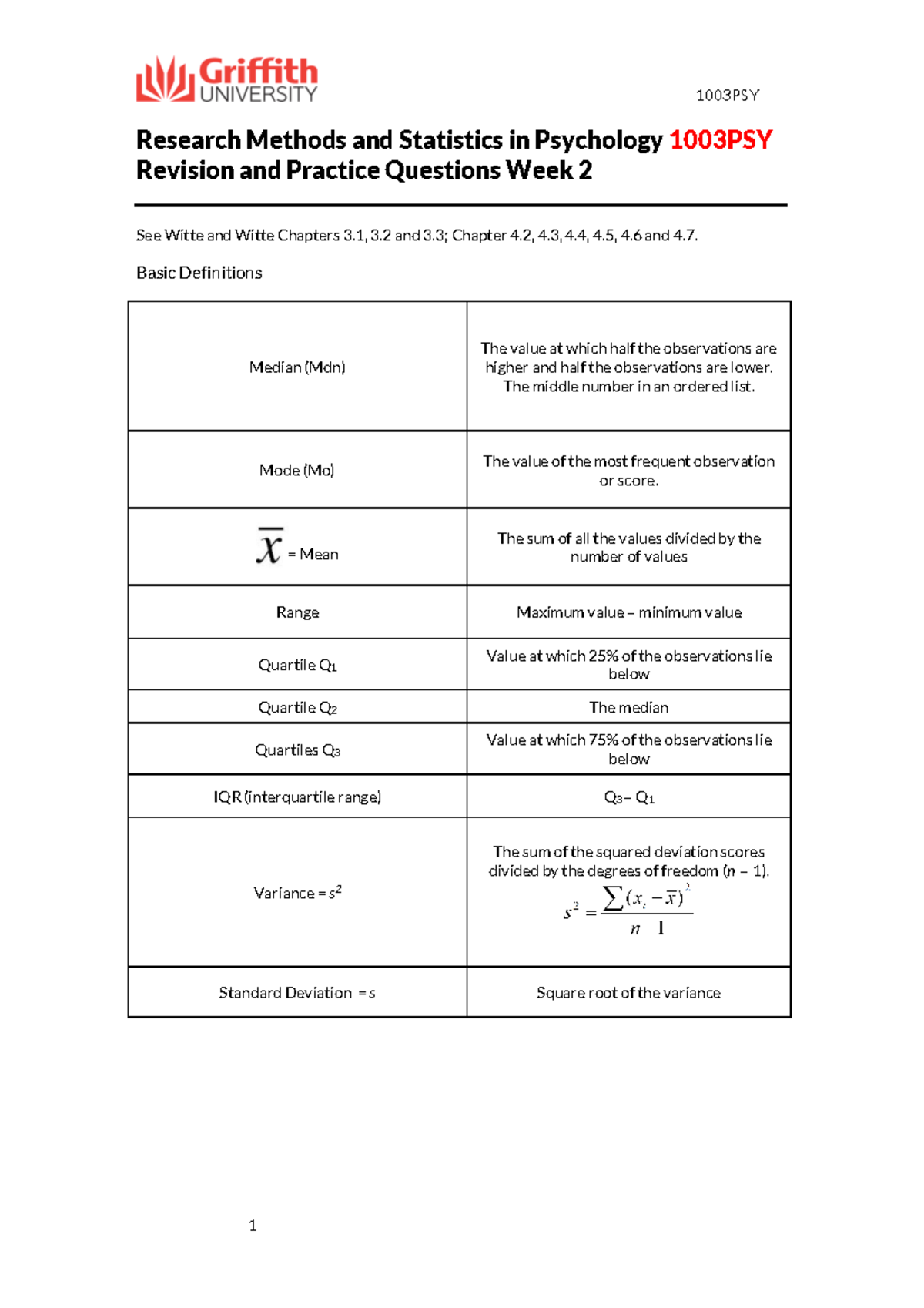 Week 2 Review Questions 1003PSY - Warning: Popup annotation has a ...