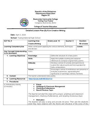 Arts Appreciation - BSED- English - Studocu