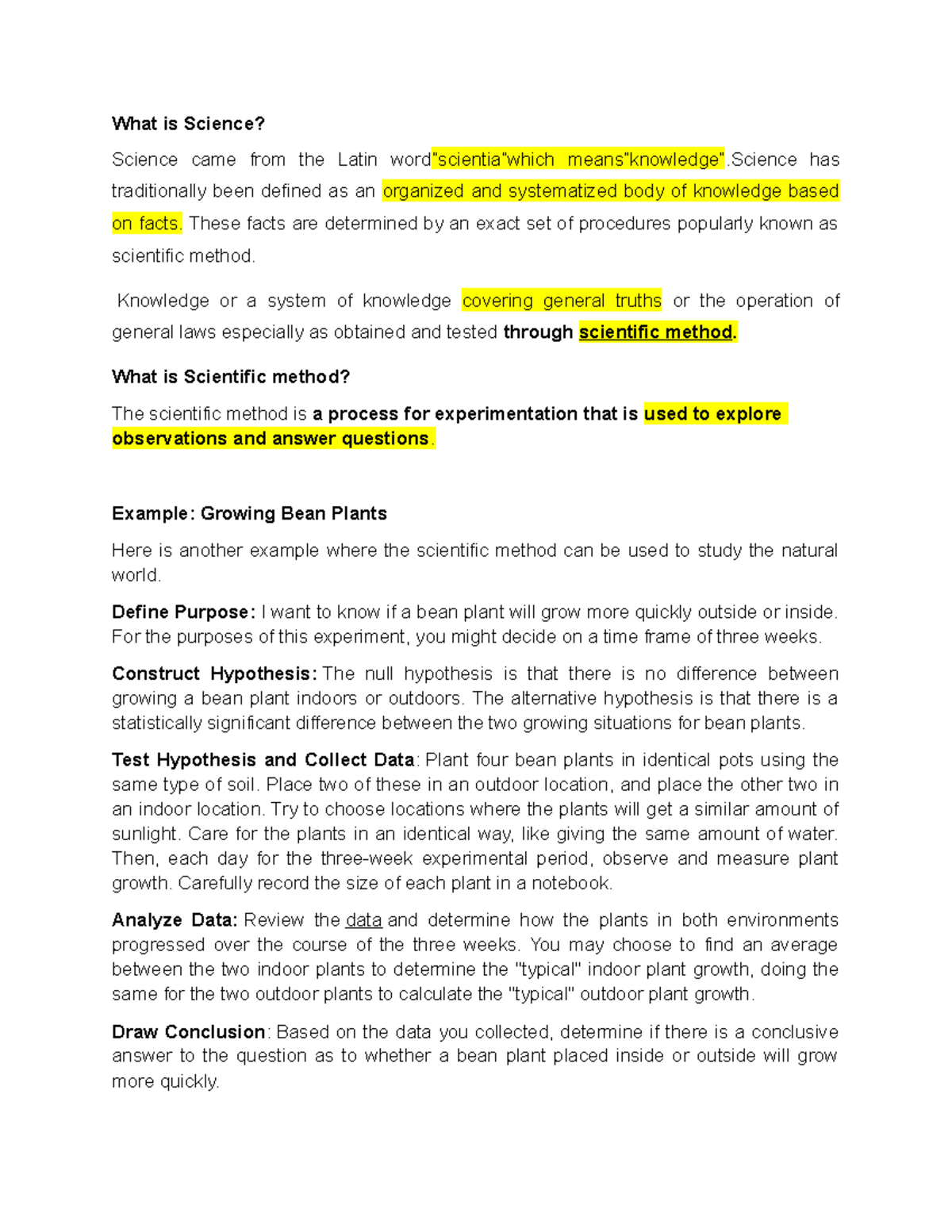 What is Science- Lecture 1A - What is Science? Science came from the ...