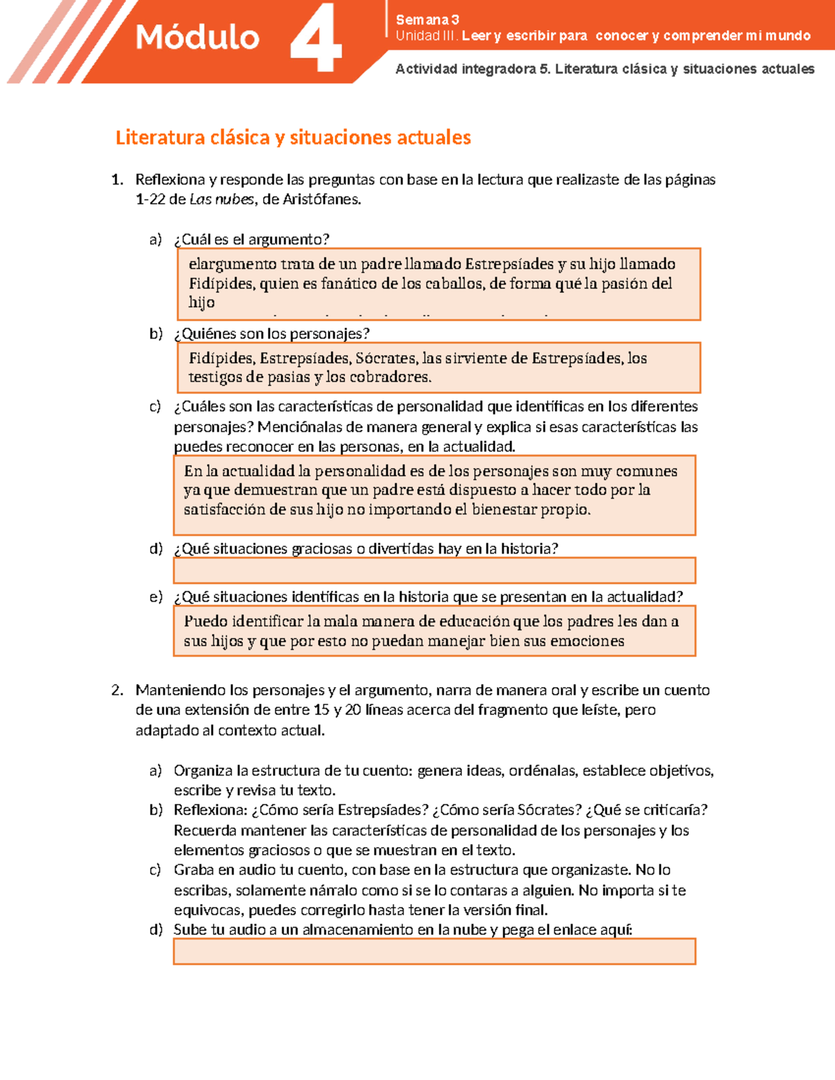 M04 S3 AI5 WORD - material - Unidad III. Leer y escribir para conocer y comprender mi mundo ...