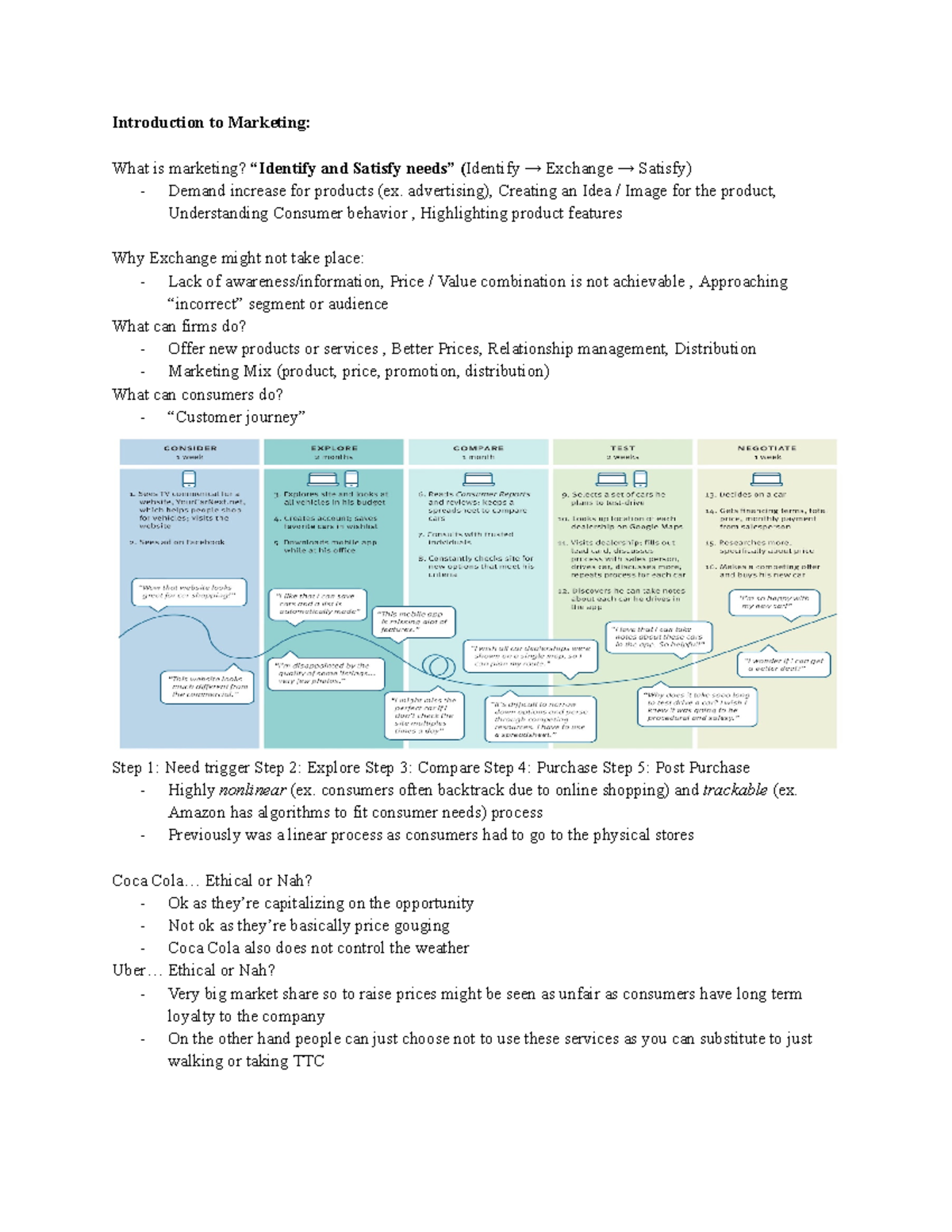 Cheat Sheets - Introduction to Marketing: What is marketing? “Identify ...