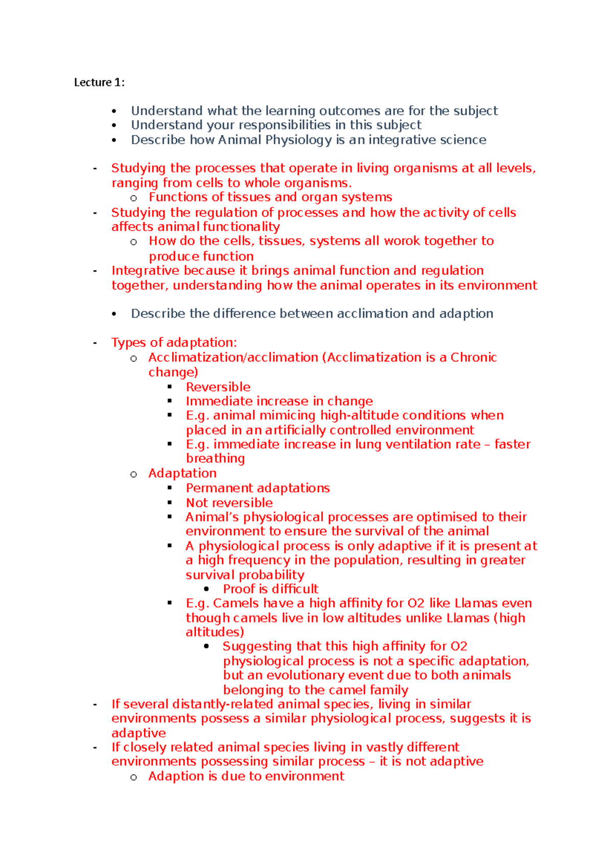 Learning Outcomes - Lecture 1: Understand what the learning outcomes ...
