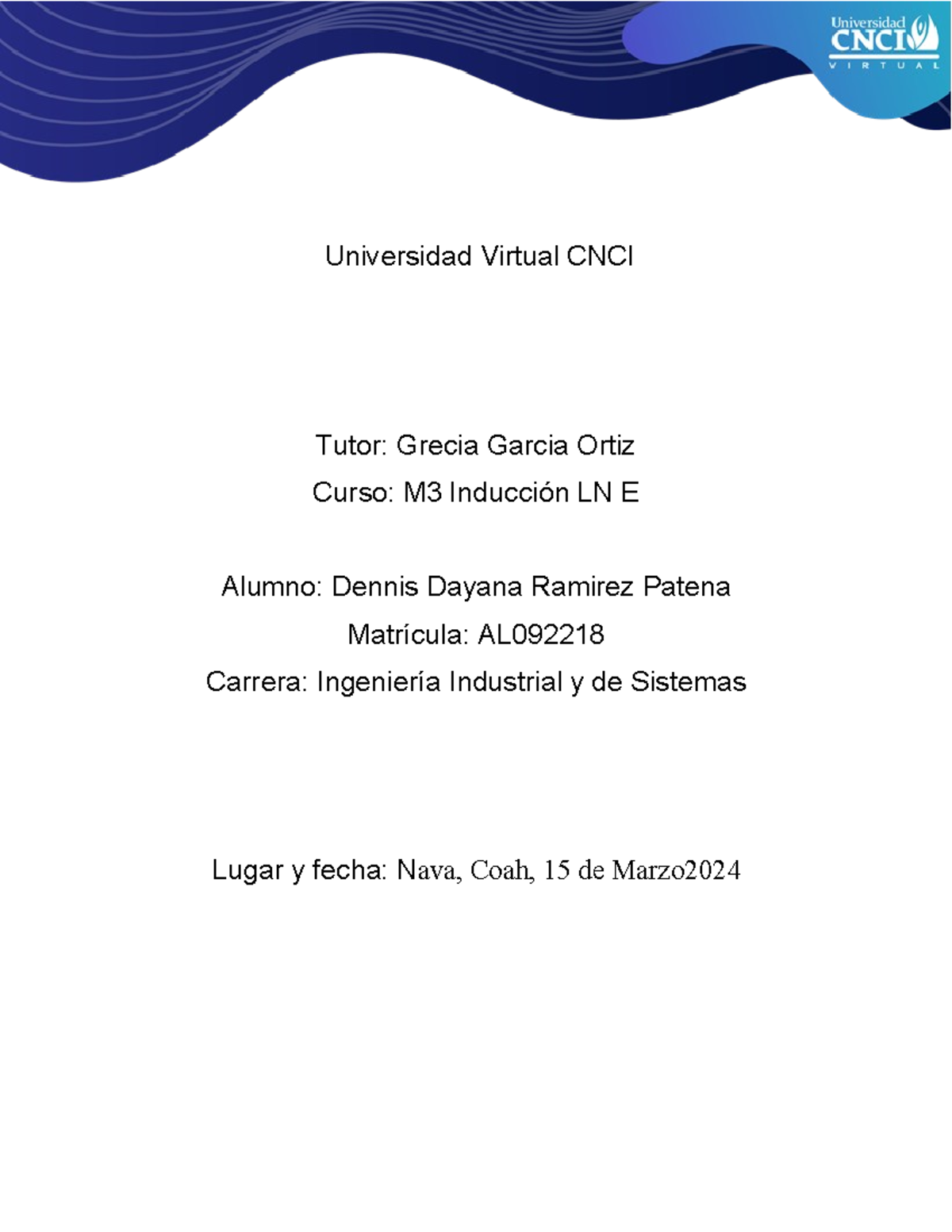 Proyecto Modular Universidad Virtual Cnci Tutor Grecia Garcia Ortiz