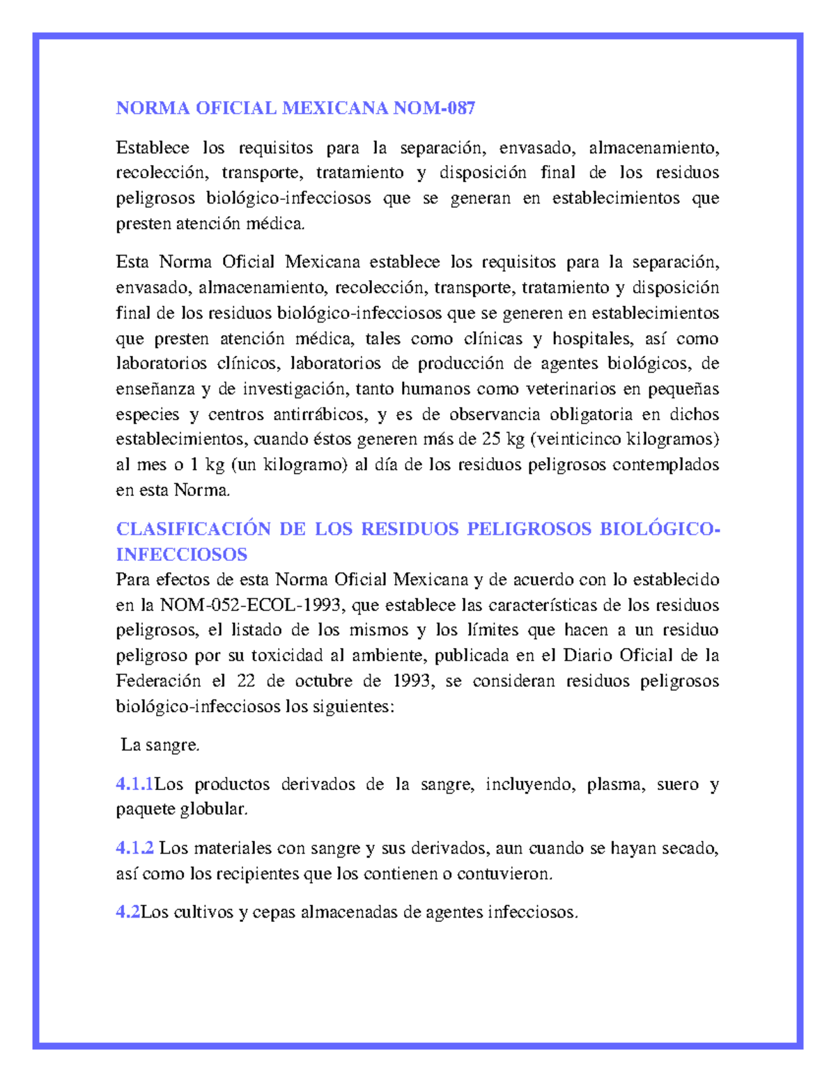 Norma Oficial Mexicana NOM 087 - NORMA OFICIAL MEXICANA NOM- Establece ...