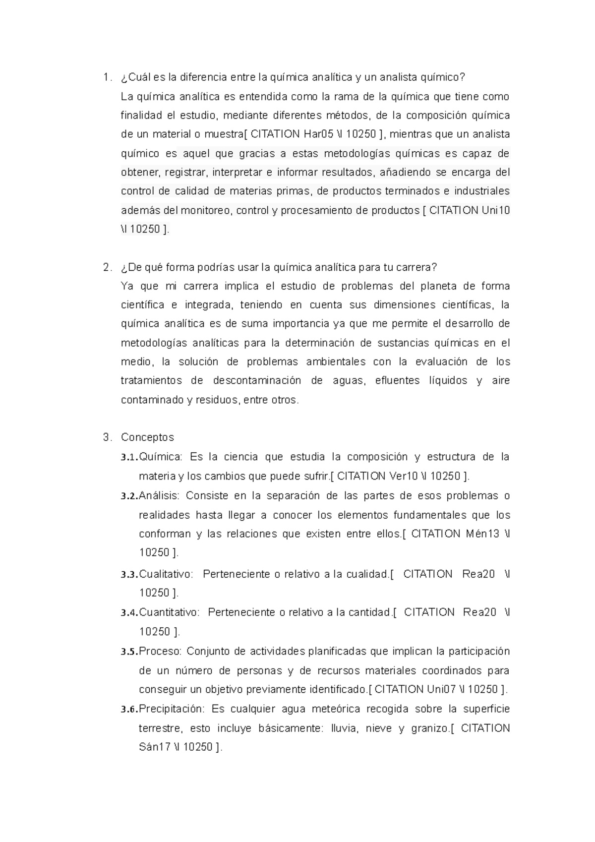 Informe Lab Quian ¿cuál Es La Diferencia Entre La Química Analítica Y