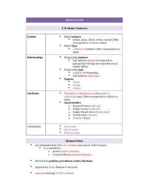 Chapter 4; Logical Database Design and the Relational Model - THE RELATIONAL DATA MODEL ...
