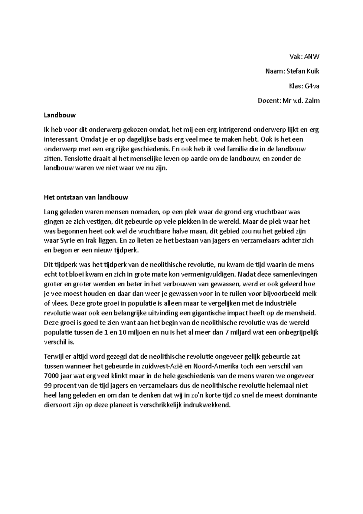 ANW - cddv vdvv - Vak: ANW Naam: Stefan Kuik Klas: G4va Docent: Mr v ...