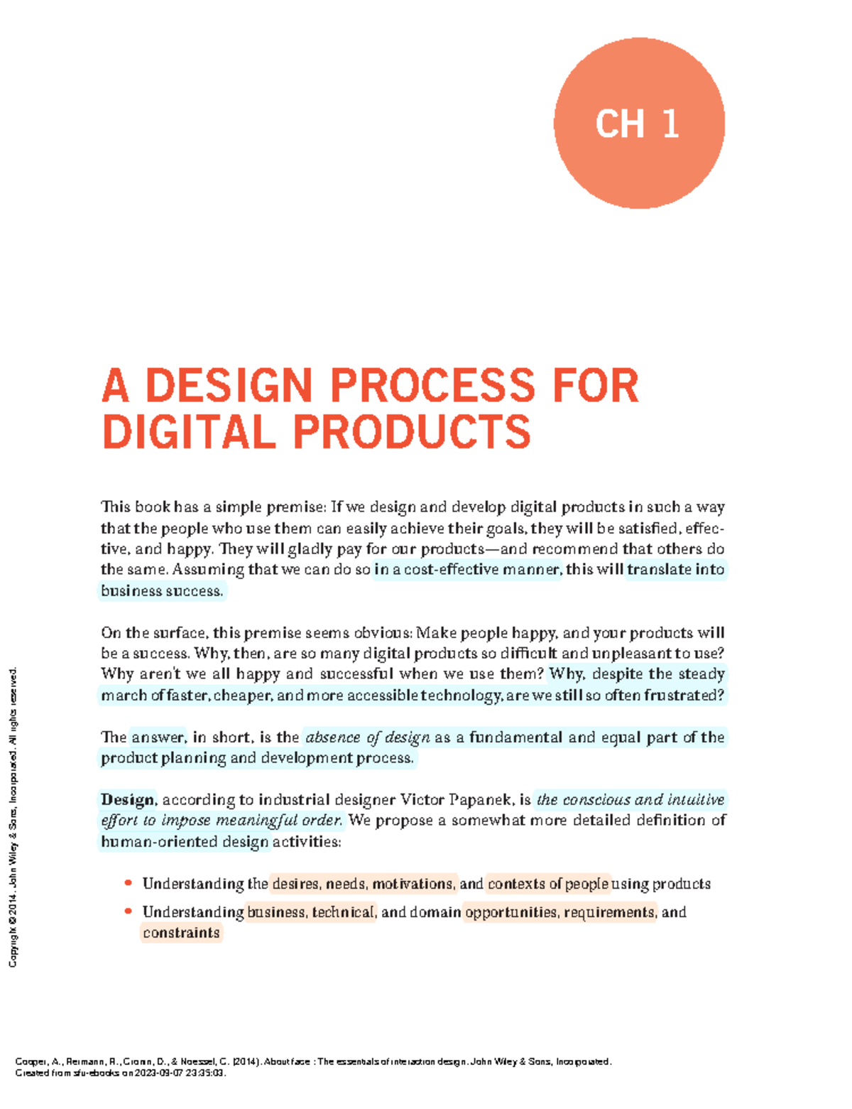 About Face The Essentials of Interaction Design - (Part I Goal-Directed ...