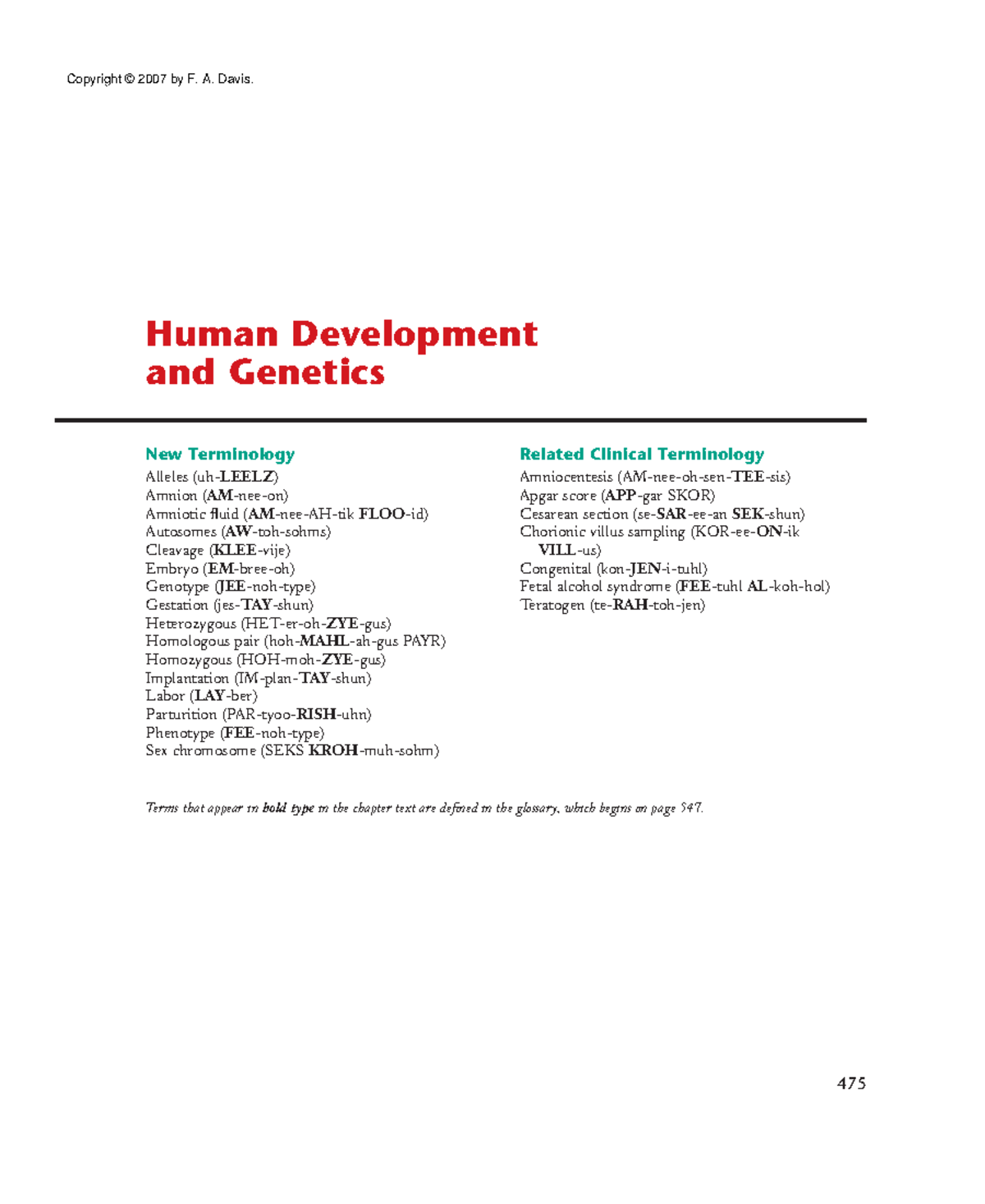 Mammalian Anatomy And Physiology (52) - Human Development and Genetics ...