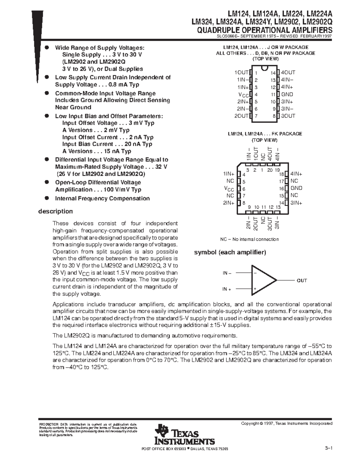 EE02606 C - manual de instrucciones - LM124, LM124A, LM224, LM224A ...