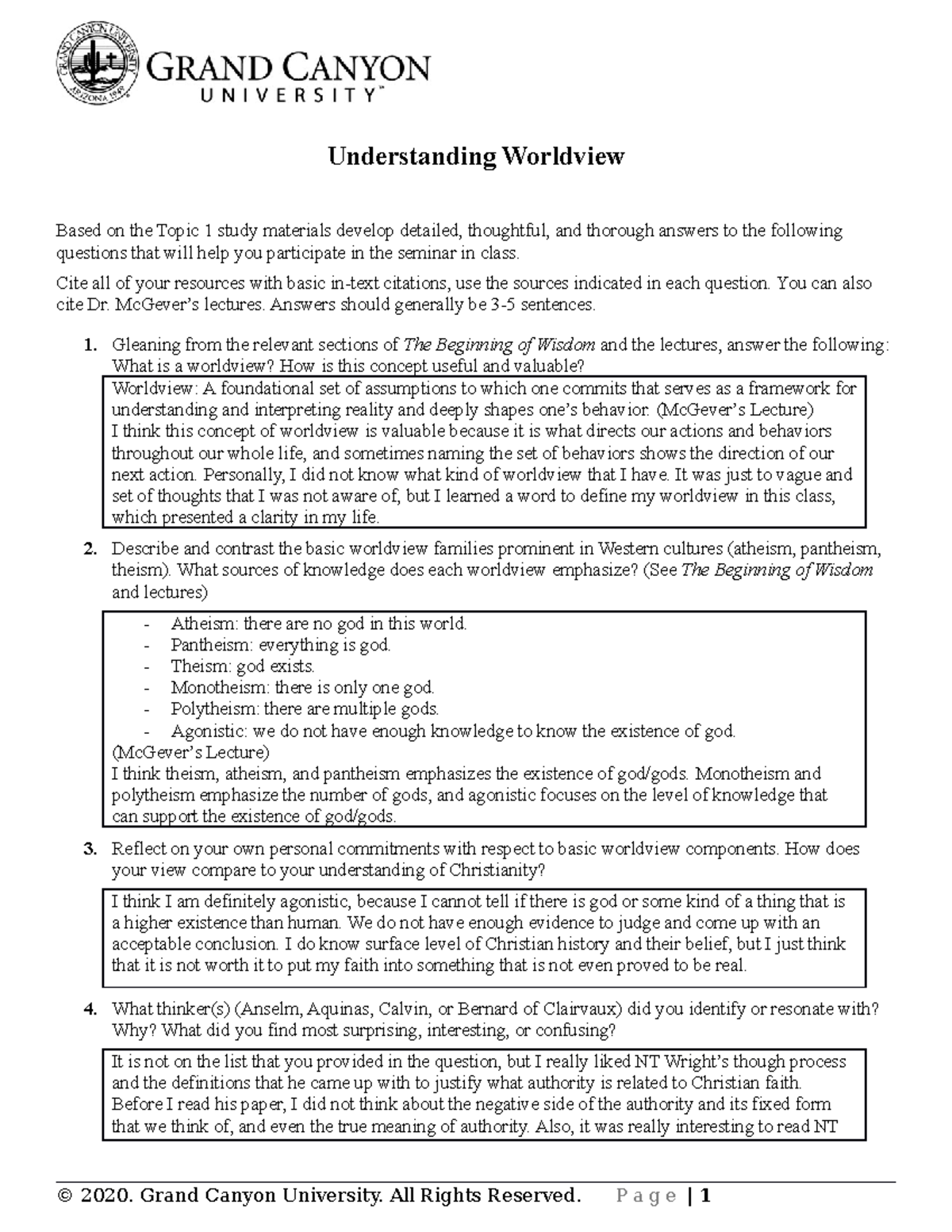 CWV-106HN Understanding Worldview - Suyeon Park - Understanding ...