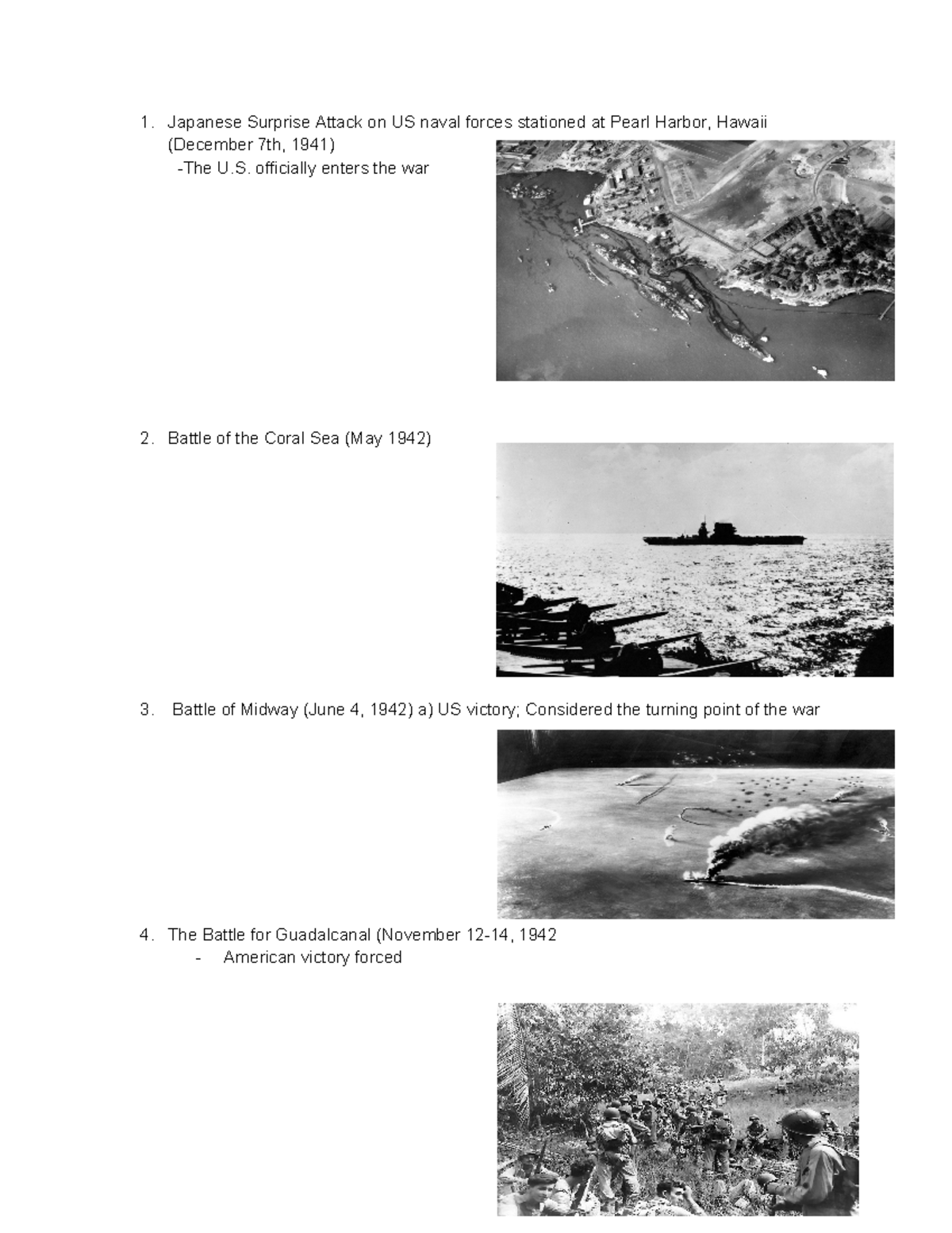 War in pacific timeline - Japanese Surprise Attack on US naval forces ...