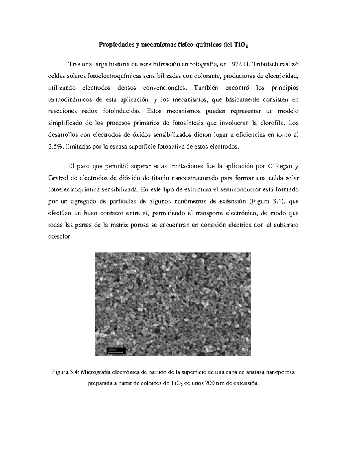 Propiedades y mecanismos físico-químicos del Dioxido de Titanio ...