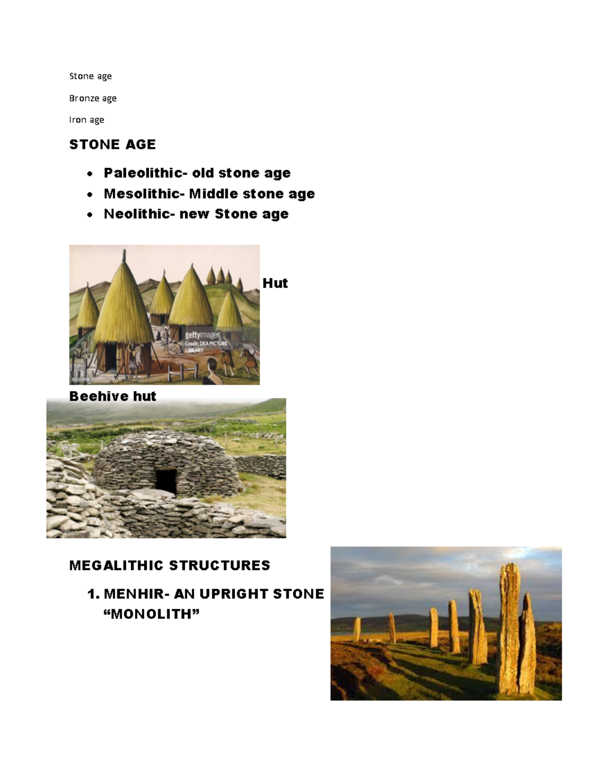 HOA-PDF - History of Architecture - Stone age Bronze age Iron age STONE ...