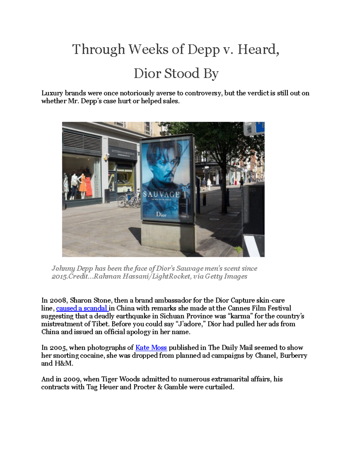 Case-study Dior-x-Johny-Depp - Through Weeks of Depp v. Heard, Dior Stood By Luxury brands were ...