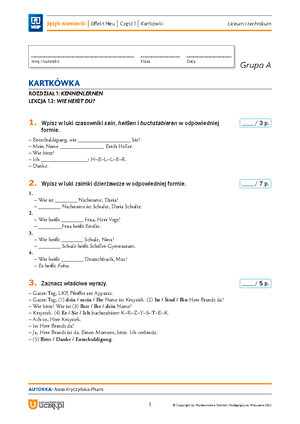 Focus 4 2E Unit Test Vocabulary Grammar Uo E Unit3 Group B - © Pearson ...