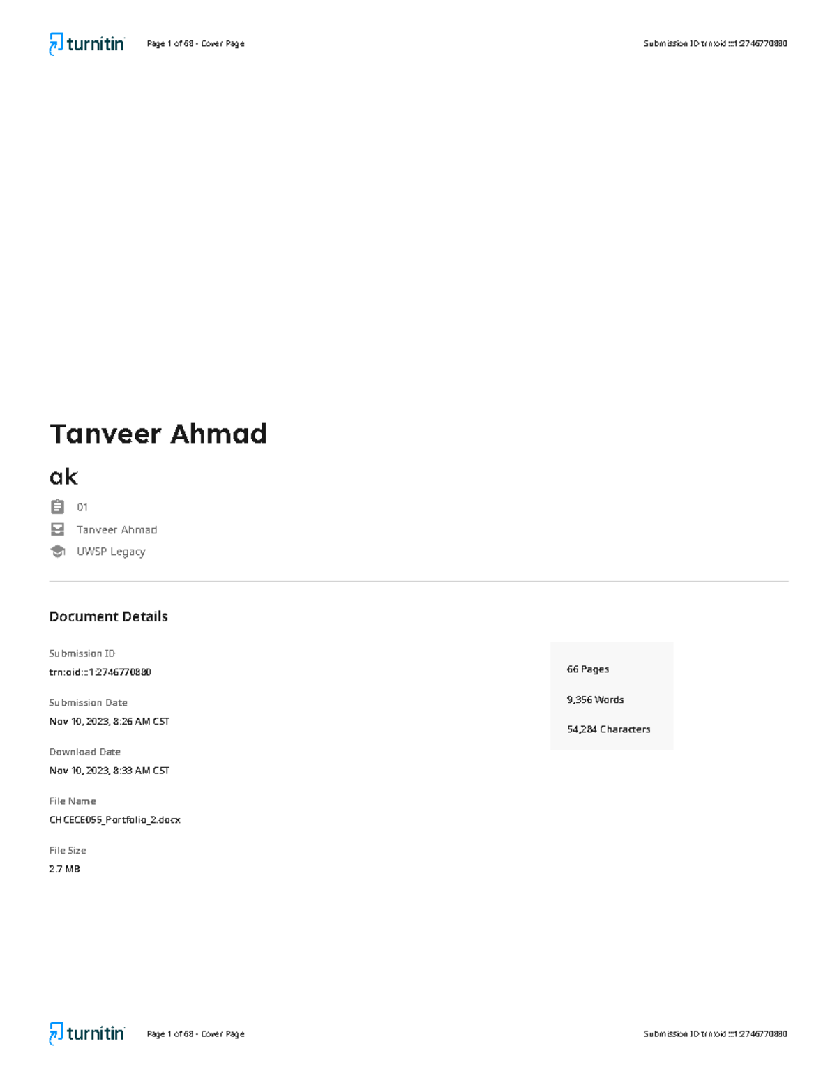 Chcece 055 Portfolio 2 - wweerr - UWSP Legacy Tanveer Ahmad 01 ak Tanveer Ahmad Document Details ...