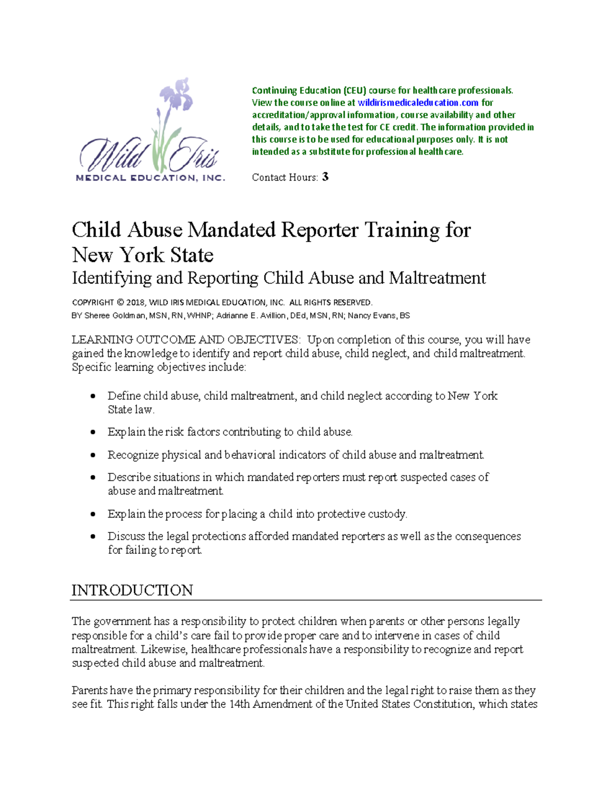 Child-Abuse-Training-NY-Wild-Iris-Medical-Education - Continuing ...