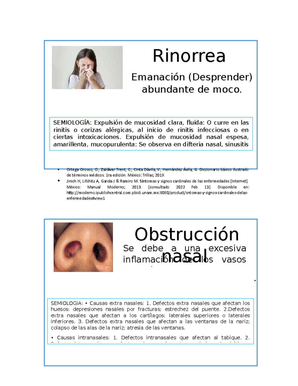 Sistemas respiratorio y cardiovascular - Rinorrea Emanación (Desprender ...