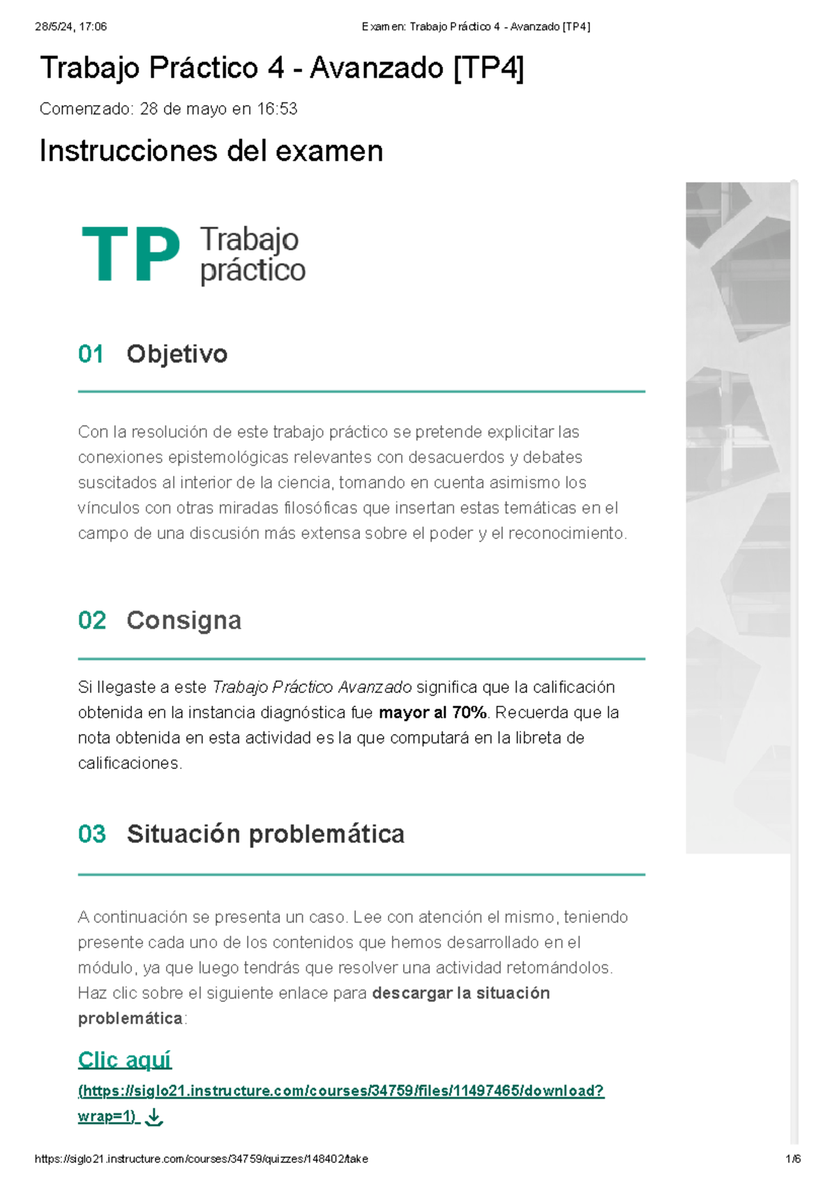 Trabajo Práctico 4 - Avanzado [TP4] Abogacía 100% - Trabajo Práctico 4 - Avanzado [TP4 ...