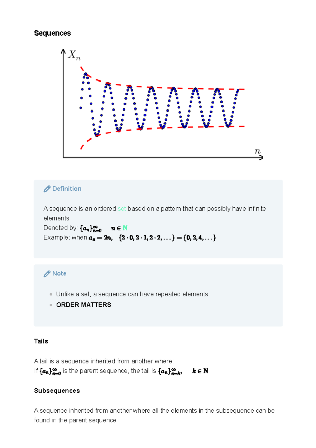 Sequences - Sequences Tails A tail is a sequence inherited from another ...